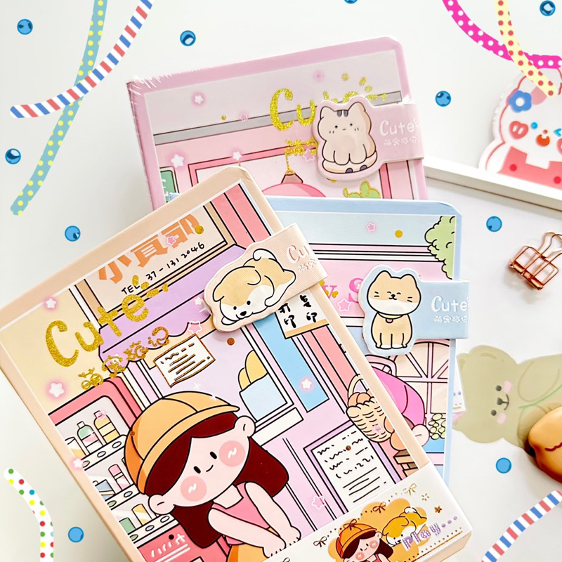 Jual Cute Gurl Diary with Magnet (diary/notebook/jurnal/buku) | Shopee ...