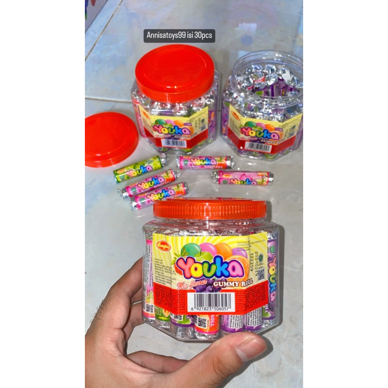 Jual RANJANI YOUKA ROLL GUMMY ROLL ISI 30PCS | Shopee Indonesia