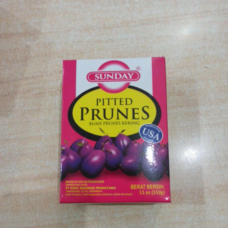 Jual Pitted Prunes Sunday Plum 310 g | Shopee Indonesia