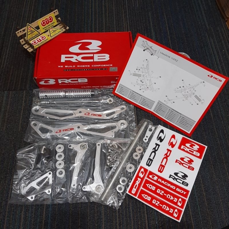 Jual Yamaha 125 Z ZR braket bracket footstep pnp underbone RCB Racing ...