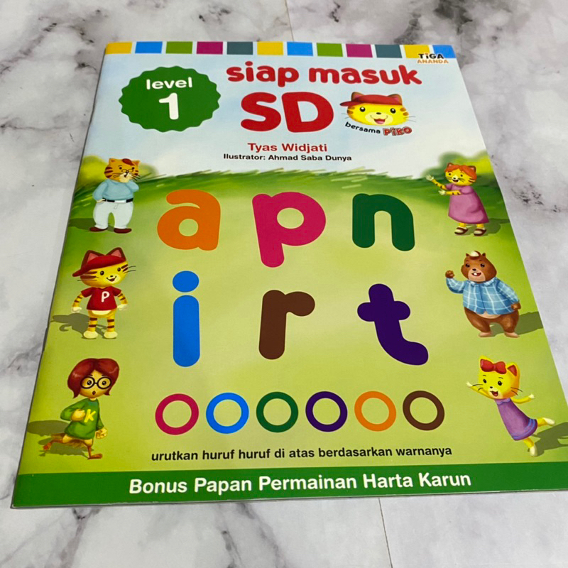 Jual Siap masuk SD level 1 buku aktivitas anak activity book paud ...