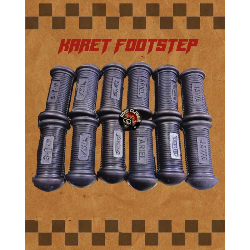 Jual Karet Footstep motor klasik custom dll | Shopee Indonesia