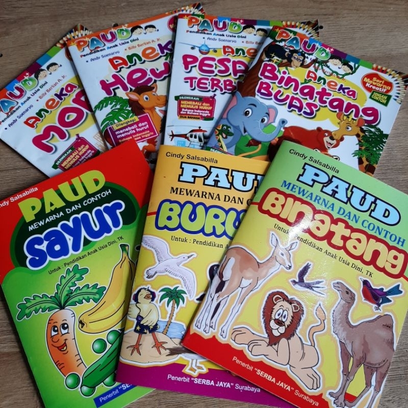 Jual BUKU BACAAN MEMBACA ANAK TK PAUD SD BACA BUKU ANEKA HEWAN, MOBIL, PESAWAT | Shopee Indonesia