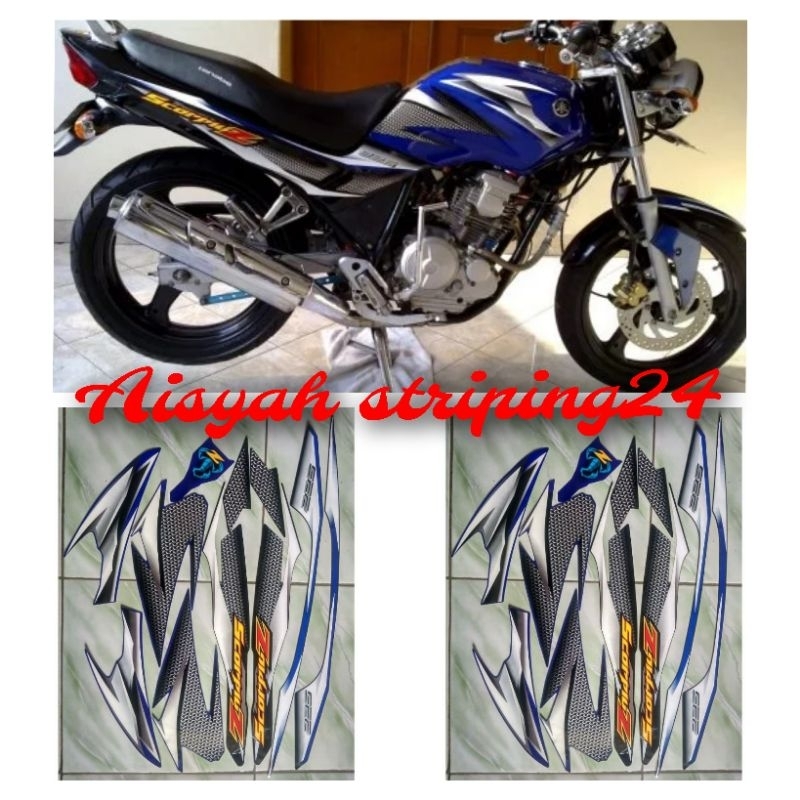 Jual stiker sticker striping Lis les body motor yamaha scorpio z 225 ...