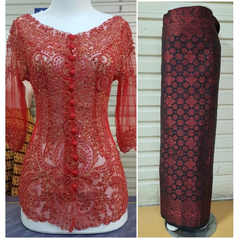 Jual setelan payet rok songket/kebaya modern | Shopee Indonesia