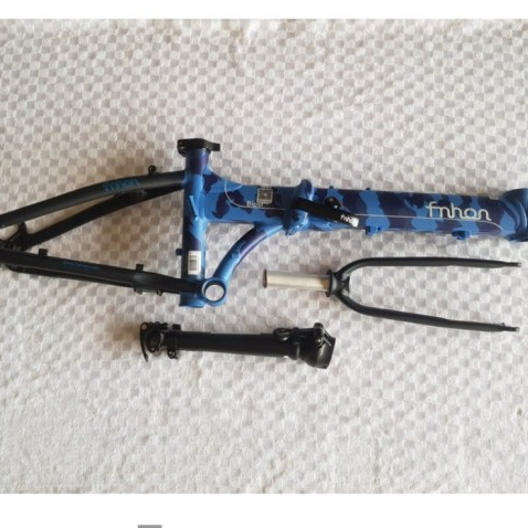 Jual Frame Fork Fnhon Blast Disbrake 20 22 inch Warna Army Alloy ...
