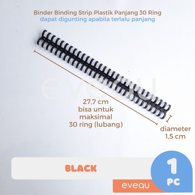 Jual Binder Binding Strip 30 Ring Plastik A5 B5 A4 Warna Pastel Retro ...
