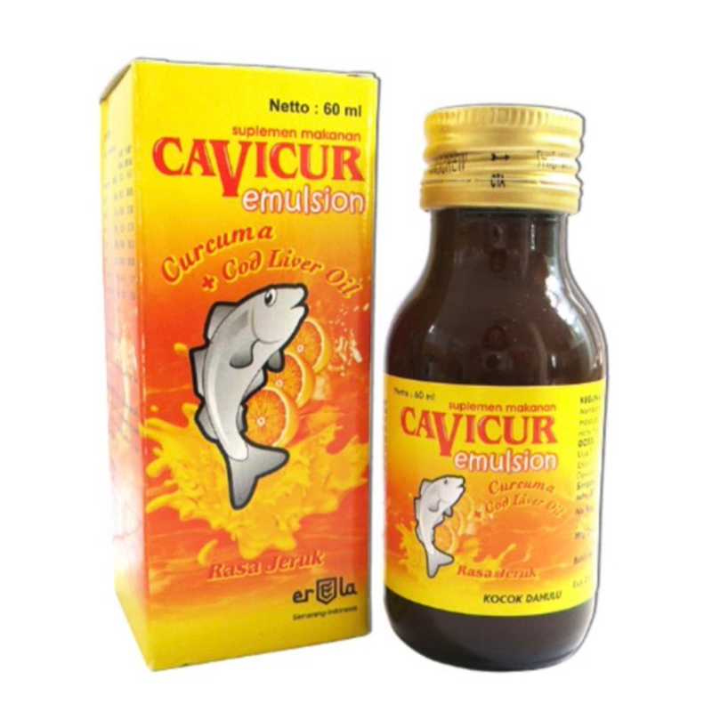 Jual Cavicur emulsion 60 ml ( penambah napsu makan anak ) | Shopee ...