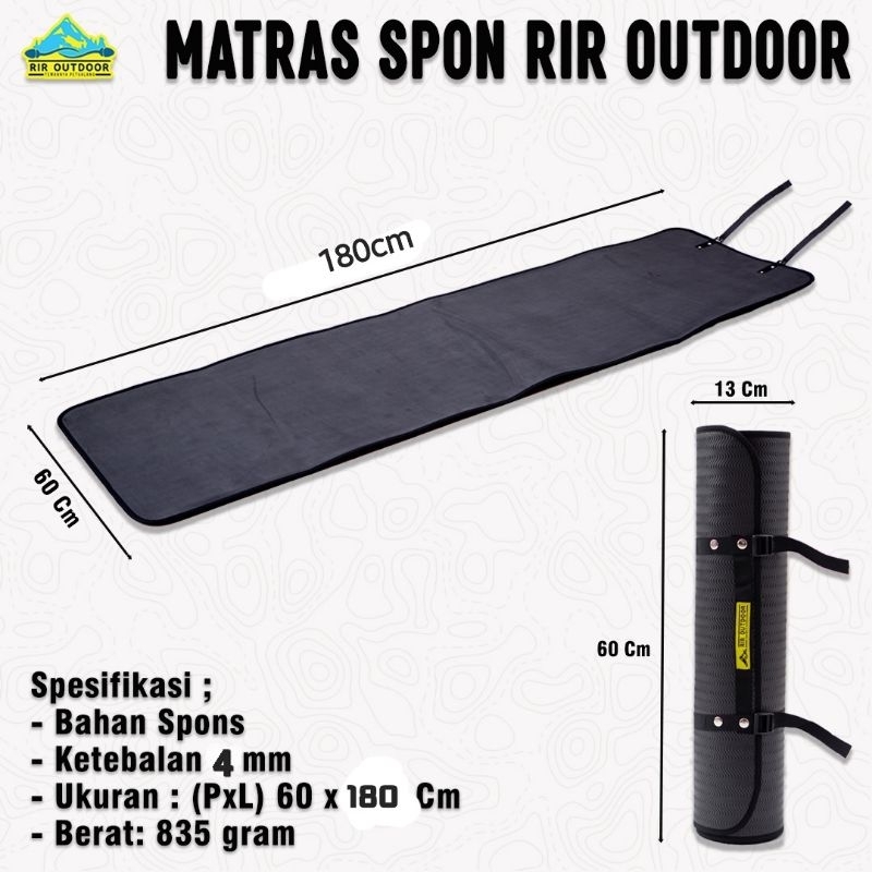 Jual MATRAS CAMPING SPON RIR OUTDOOR MATRASS YOGA GUNUNG LANTAI HIKING ...