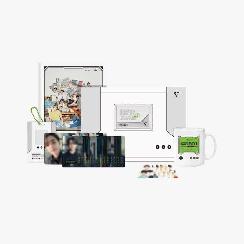 Jual SEVENTEEN CARAT MEMBERSHIP KIT GAMEBOI MUG GLASS GELAS PHOTOCARD ...
