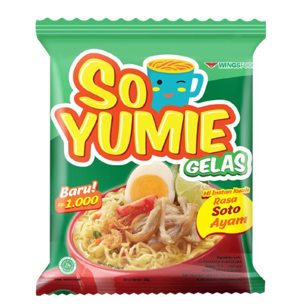 Jual SO YUMIE GELAS 30gr AYAM BAWANG BASO SAPI MI INSTAN SIAP SEDUH MIE ...