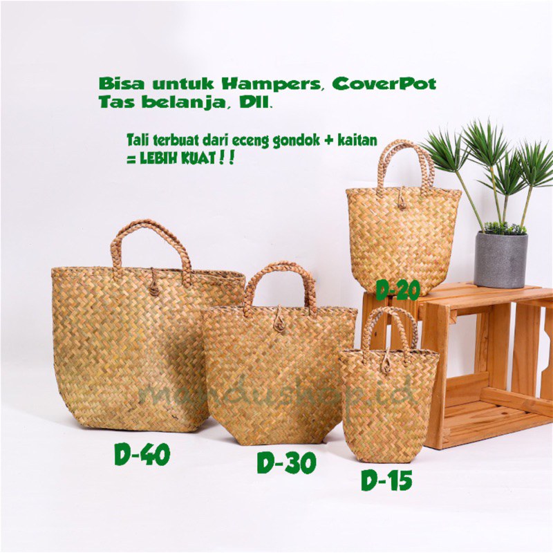 Jual Cover Pot, Tas Eceng gondok, Tas Purun, Tas Hampers, Tas Anyaman ...