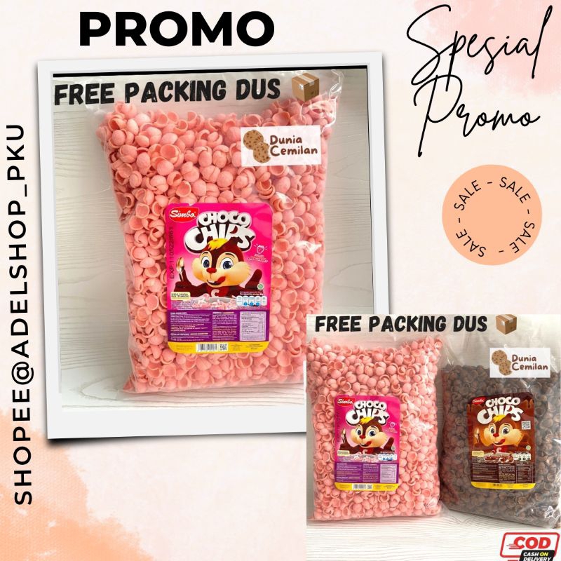 Jual (FREE BUBBLE DAN DUS) Choco Chips / Choco Crunch / Coco Simba ...