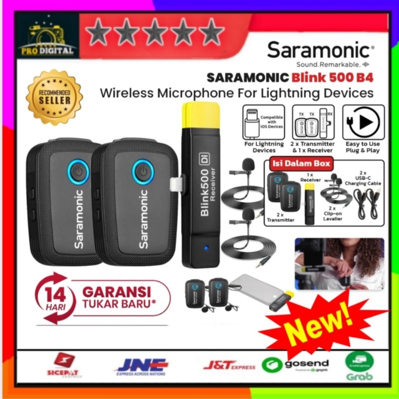 Jual Saramonic Blink 500 B4 Wireless Microphone Mic For Iphone Ios
