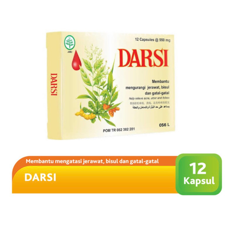 Jual Darsi box 12 kapsul ( pil mengatasi jerawat bisul gatal2 ...