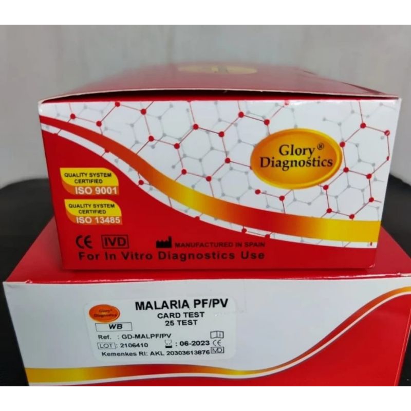 Jual RDT Malaria PF/PV Cassette Glory / Tes Malaria Card Glory | Shopee ...