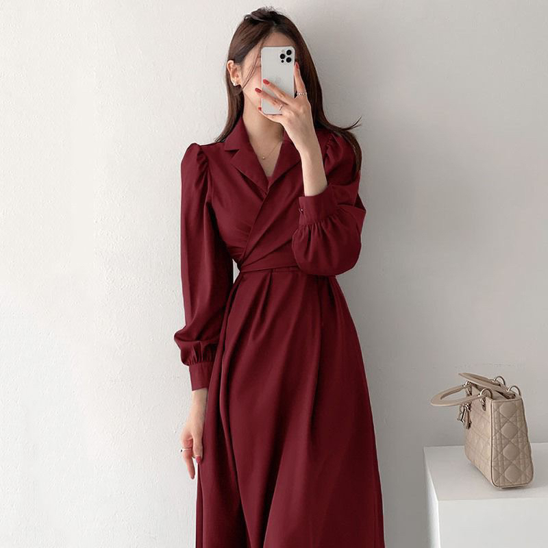 Jual Zico Dress Korean Simple Polos Basic Dinner Kancing Busui Plain ...