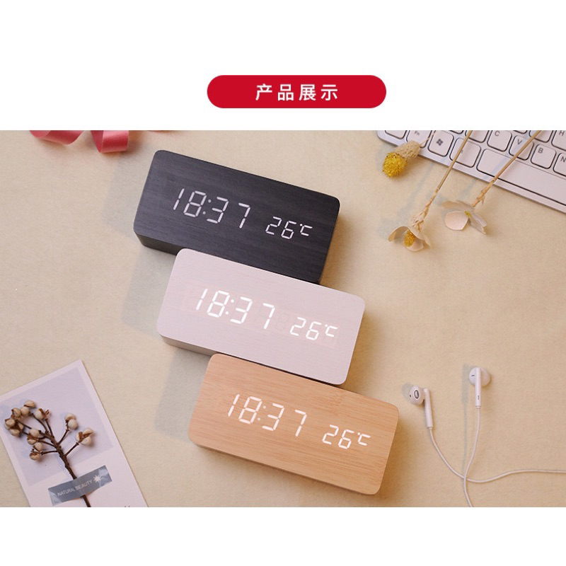 Jual Jam meja digital/jam alarm minimalis/jam meja minimalis | Shopee ...