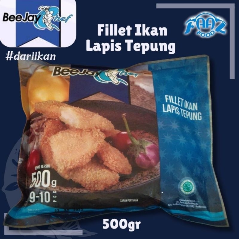 Jual Fillet Ikan Tepung Beejay Chef (Olahan Ikan, Katsu Ikan, Fish ...