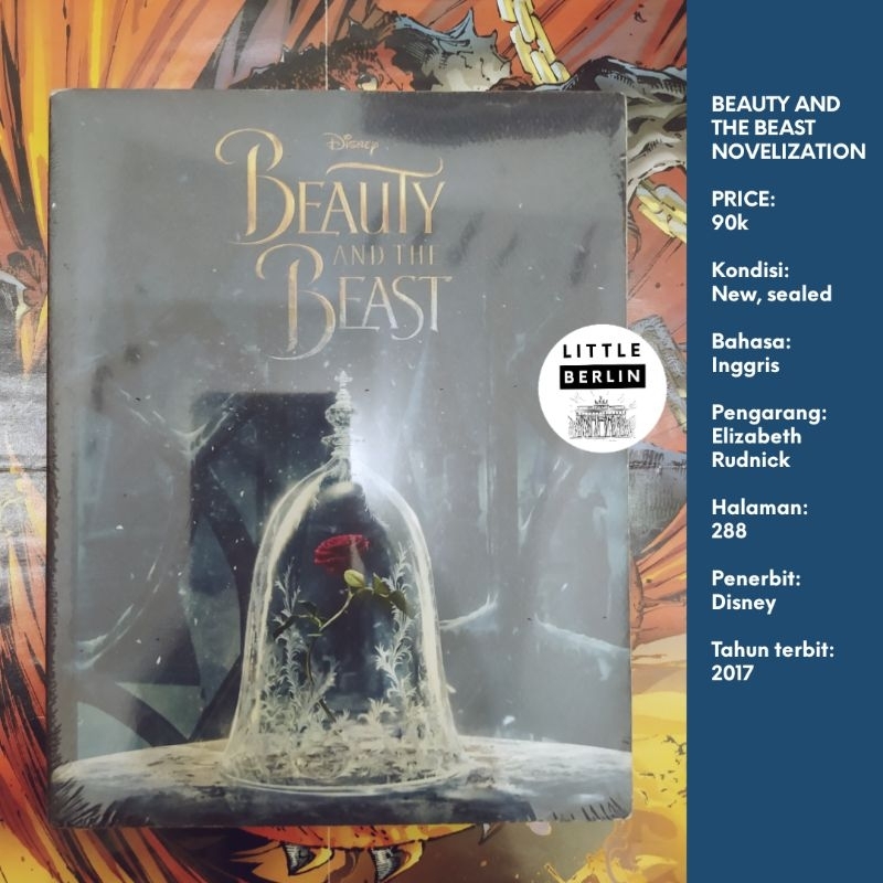 Jual Novel Beauty and The Beast Novelization Elizabeth Rudnick Bahasa ...