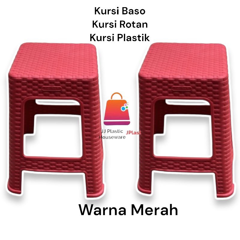 Jual Promo!!! kursi baso rotan plastik/bangku bakso rotan plastik/kursi ...