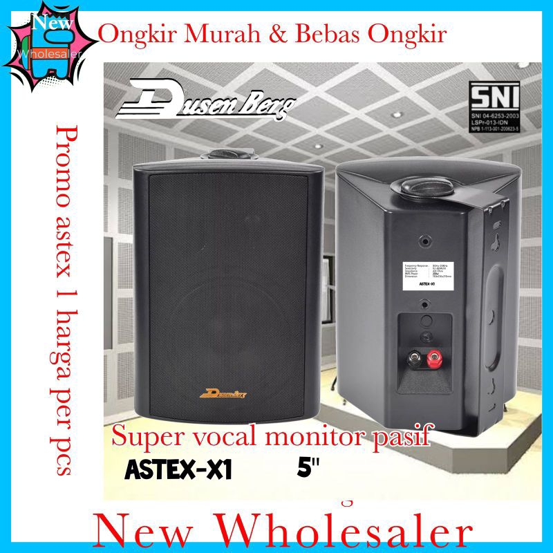 Jual speaker Monitor Pasif dusenberg astex 1 vokal audio 5 inch garansi resmi Astex1 harga 1pcs ...