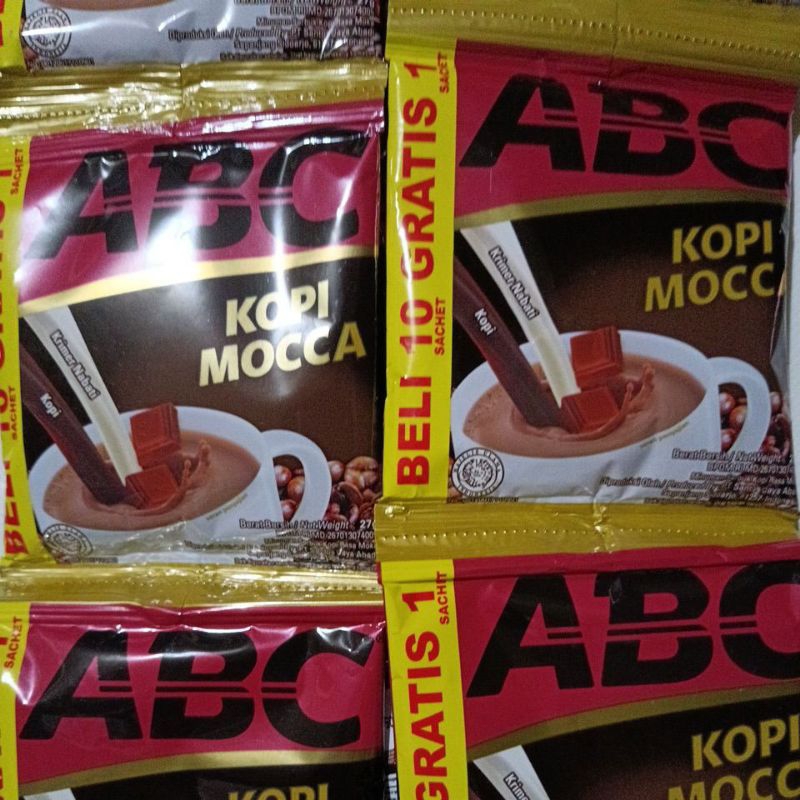 Jual KOPI BUBUK INSTAN ABC KOPI MOCCA 27g (10 bungkus/SERENTENG ...