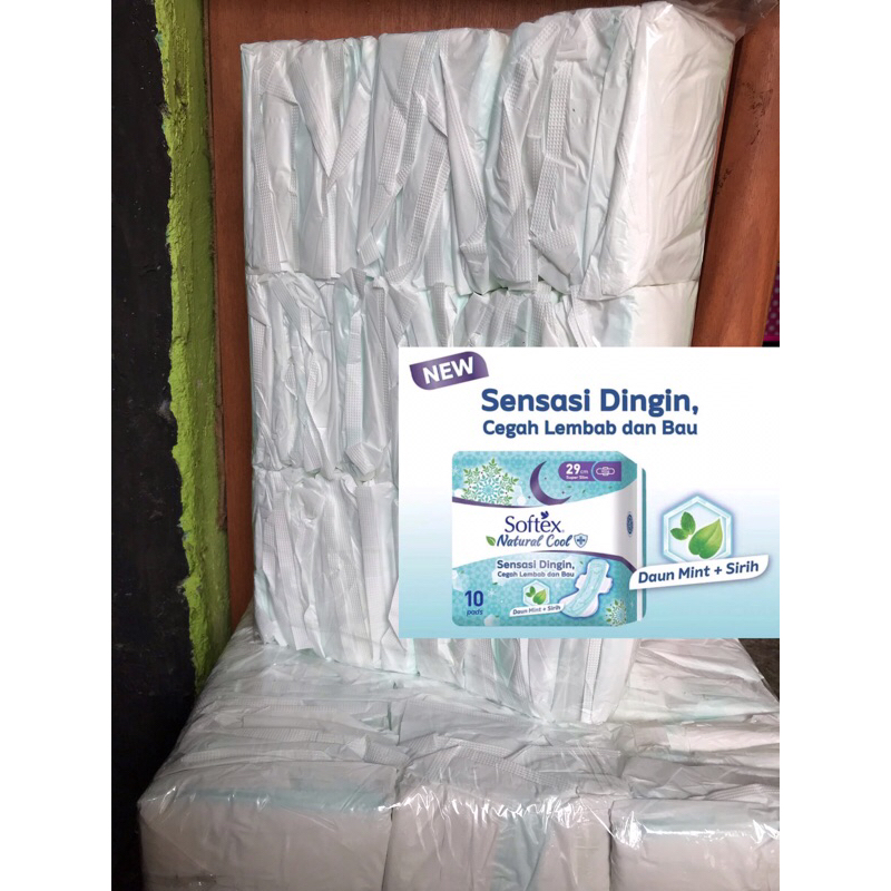 Jual Pembalut lospek Softex sirih Natural Cooling fresh ukuran 29 cm ...