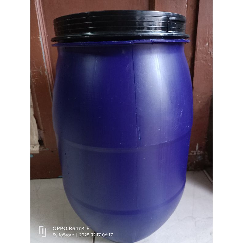 Jual Tong Biru/Drum plastik ukuran 30Liter | Shopee Indonesia
