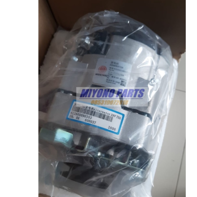 Jual Alternator wheel loader china 28V 55A Engine Weichai 13024345 ...