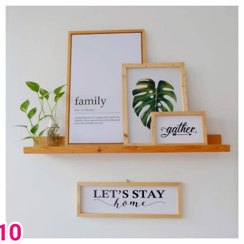 Jual Rak Buku Dinding Minimalis/Rak Foto/Rak Pajangan Ruang Tamu -30cm ...