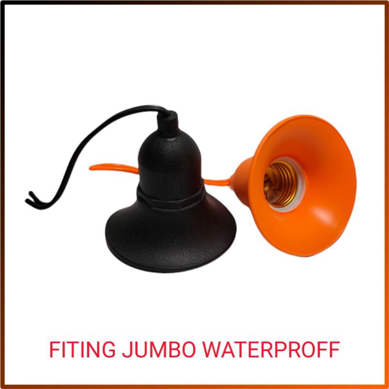 Jual Fitting gantung Waterproof E27 outdoor fiting karet tahan air ...