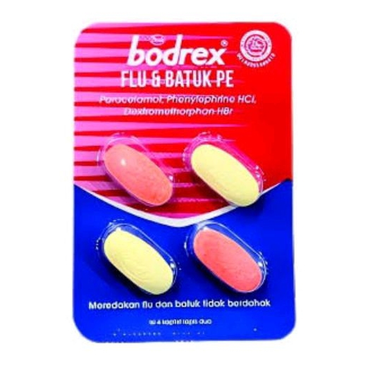 Jual Bodrex Flu Dan Batuk PE 4 Kaplet | Shopee Indonesia