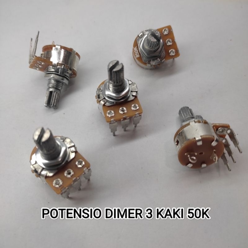 Jual Potensio Dimer 3 Kaki B50K On off | Shopee Indonesia