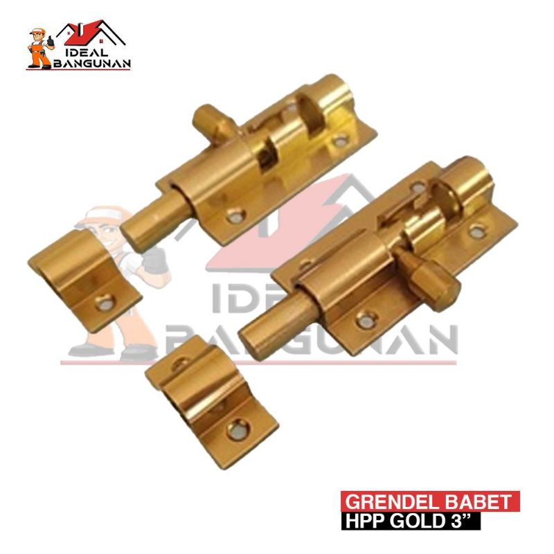 Jual [READY] GRENDEL BABET HPP WARNA GOLD UKURAN 2 INCH 3 INCH 4 INCH ...