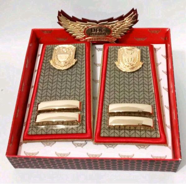 Jual Pangkat asn kabupaten Kuningan kain+mika 3b Lis merah | Shopee ...