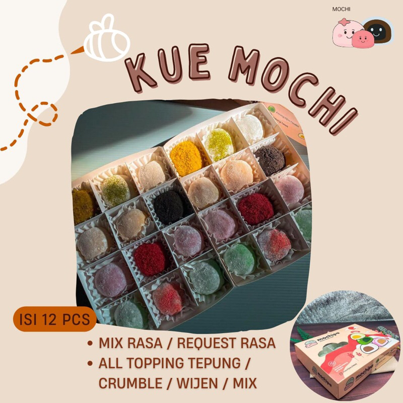 Jual [CRUMBLE] KUE MOCHI ISI 12 / MOCHI / MOCI [MALANG] | Shopee Indonesia