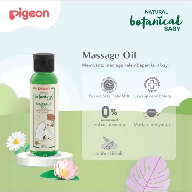 Jual PIGEON Natural Botanical Baby Body Wash| Shampoo| Massage Oil ...