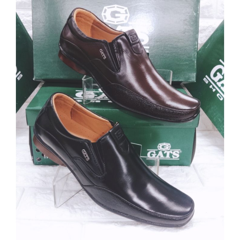 Jual Sepatu kulit pantofel pria GATS ZU 0002 original | Shopee Indonesia
