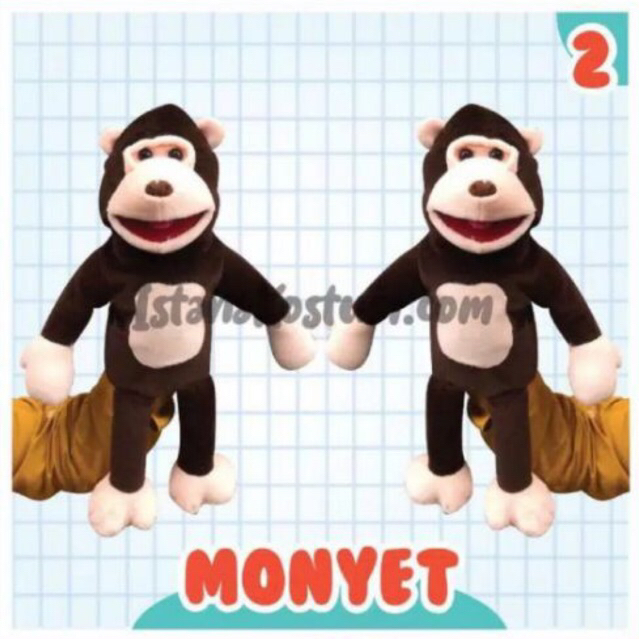 Jual Boneka Tangan Muppet 50cm Monyet Gorilla| Peraga Dongeng|Hand ...