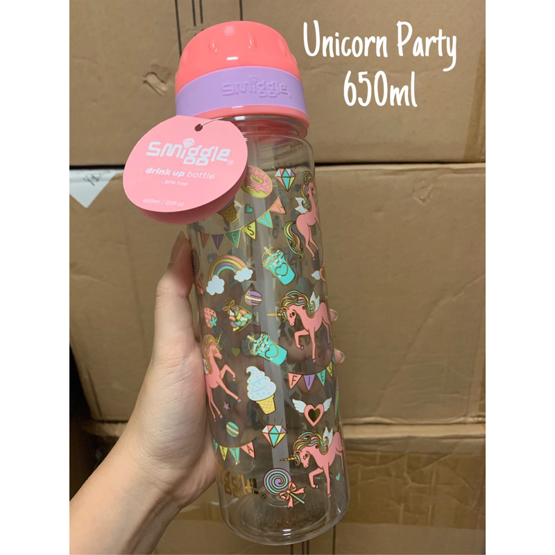 Jual Botol Smiggle 650ml Drink Up Bottle Sedotan Botol Minum Anak Murah Botol Marvel Minecraft ...