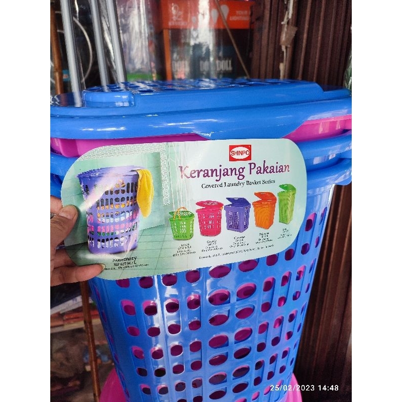 Jual KERANJANG LAUNDRY BESAR ROSEMARY SHINPO 627+TUTUP /KERANJANG BAJU ...