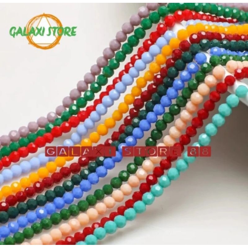 Jual Manik Manik Kristal Ceko Doff 04/06/08mm Manik Manik Ceko Bahan ...