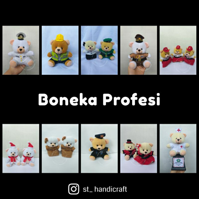 Jual Boneka Profesi Tentara / Polisi / TNI AL / TNI AD / Perawat ...