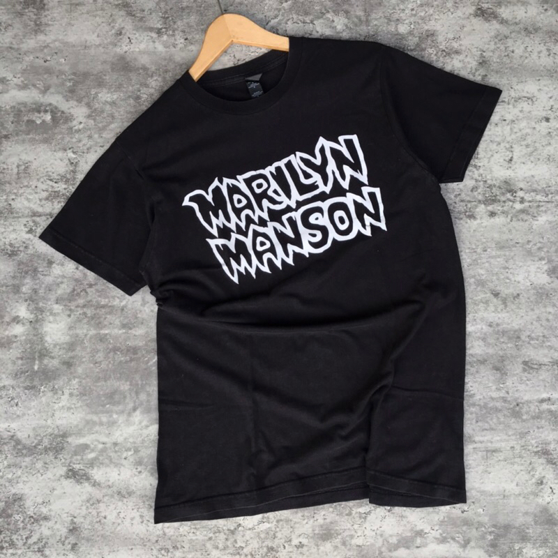 Jual Kaos Band Marilyn Manson Official Merchandise 'Logo Script ...