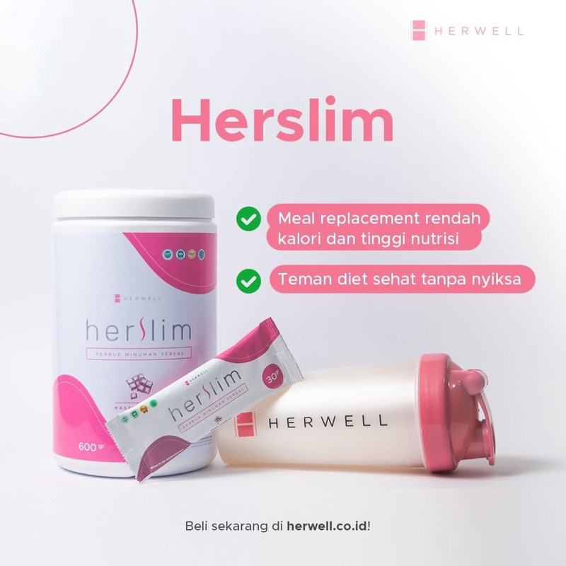 Jual Herslim HERWELL 1 Botol The Ultimate Diet Formula - Susu Kolostrum ...