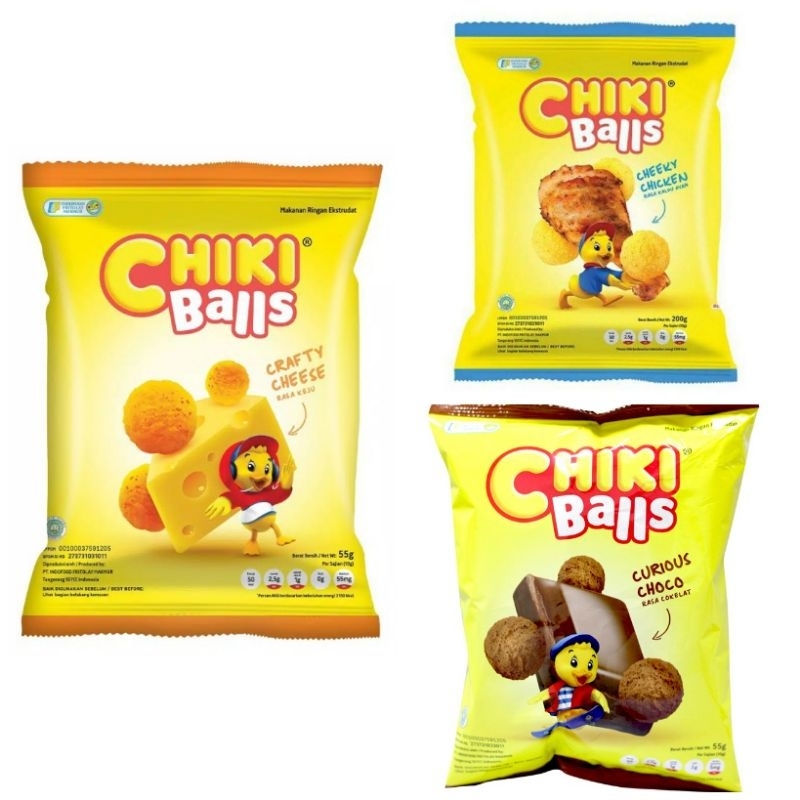 Jual CHIKI Balls Snack Coklat / Keju / Ayam 55Gr | Shopee Indonesia