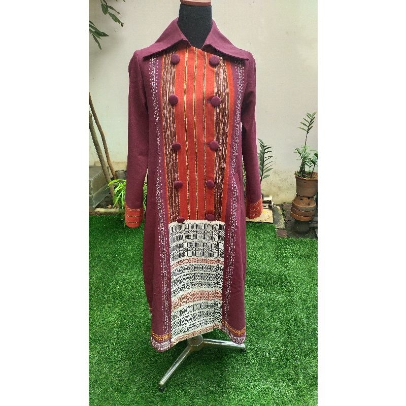 Jual Dress / Coat Ulos Batak Tenun Asli Tradisional | Shopee Indonesia
