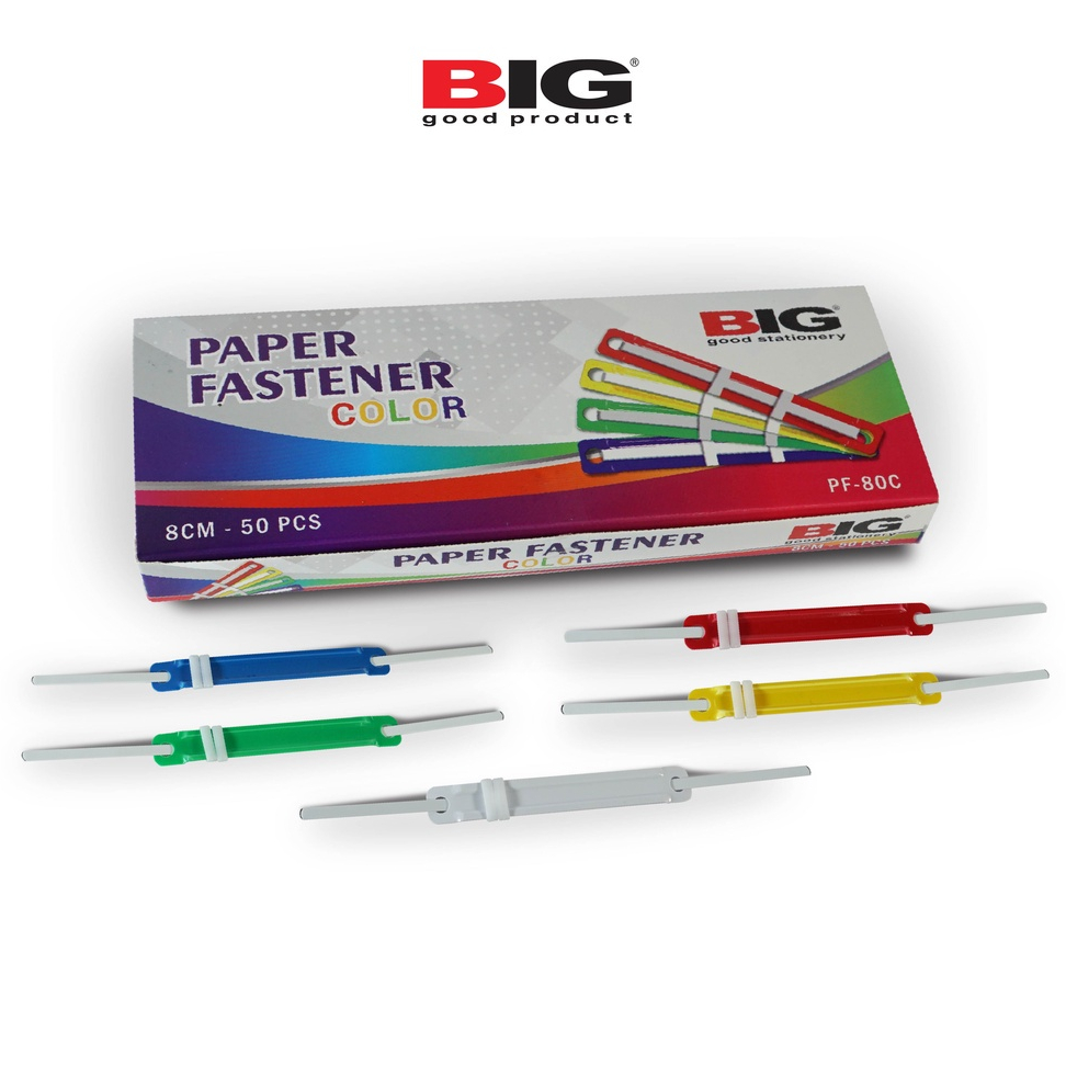 Jual ACCO PLASTIK/PAPER FASTENER WARNA PF-80 BIG | Shopee Indonesia