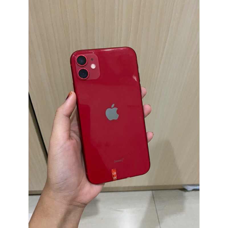 Jual IPHONE 11 RED 64 GB ( BH 99%) | Shopee Indonesia